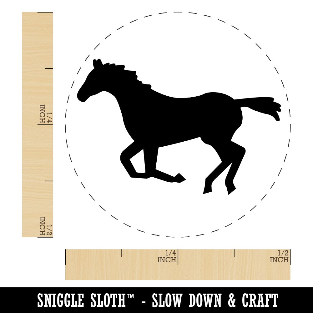 Horse Running Solid Rubber Stamp for Stamping Crafting Planners | Michaels