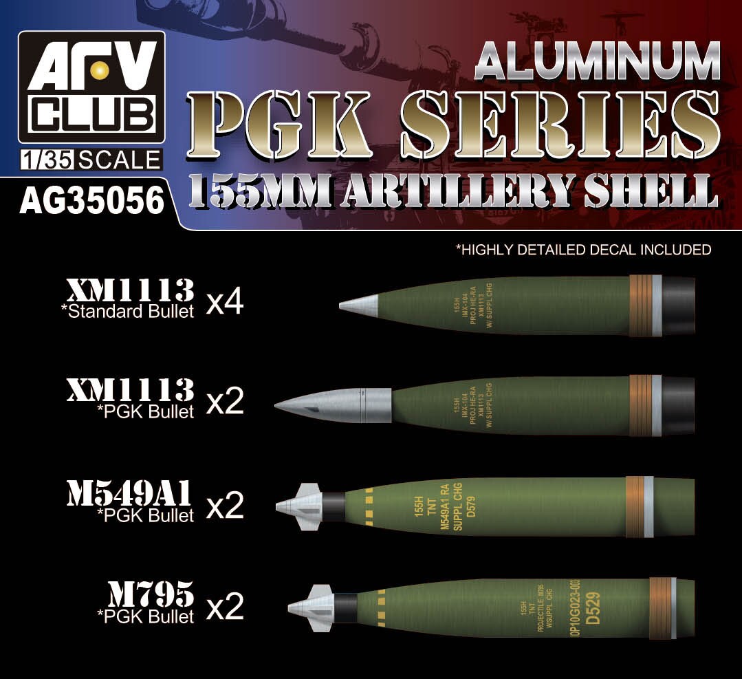 Afv Club 1 35 155mm Artillery Shell Pgk 1 35 Plastic Model Michaels