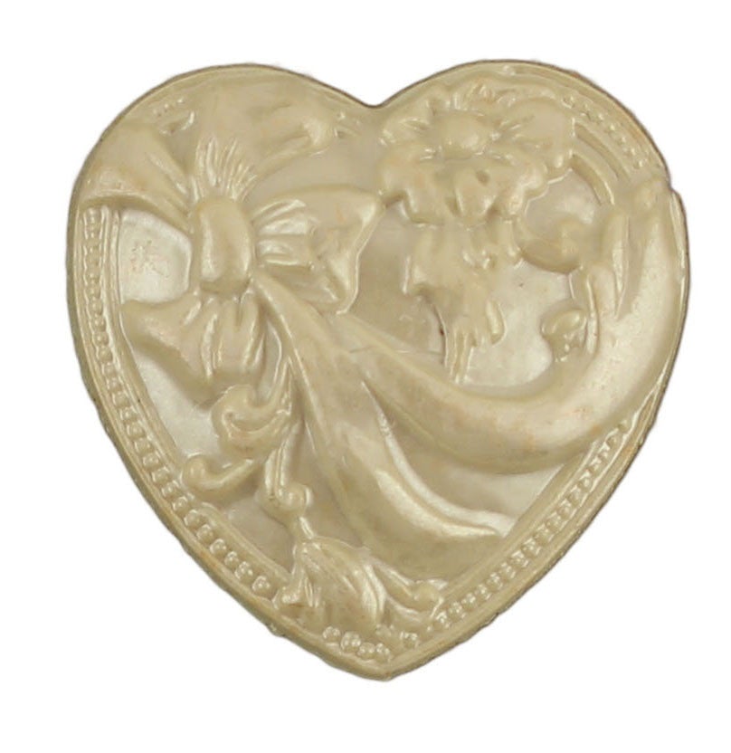 Buttons Galore and More Bulk Buttons - Heart w Ribbon - 100 Buttons ...