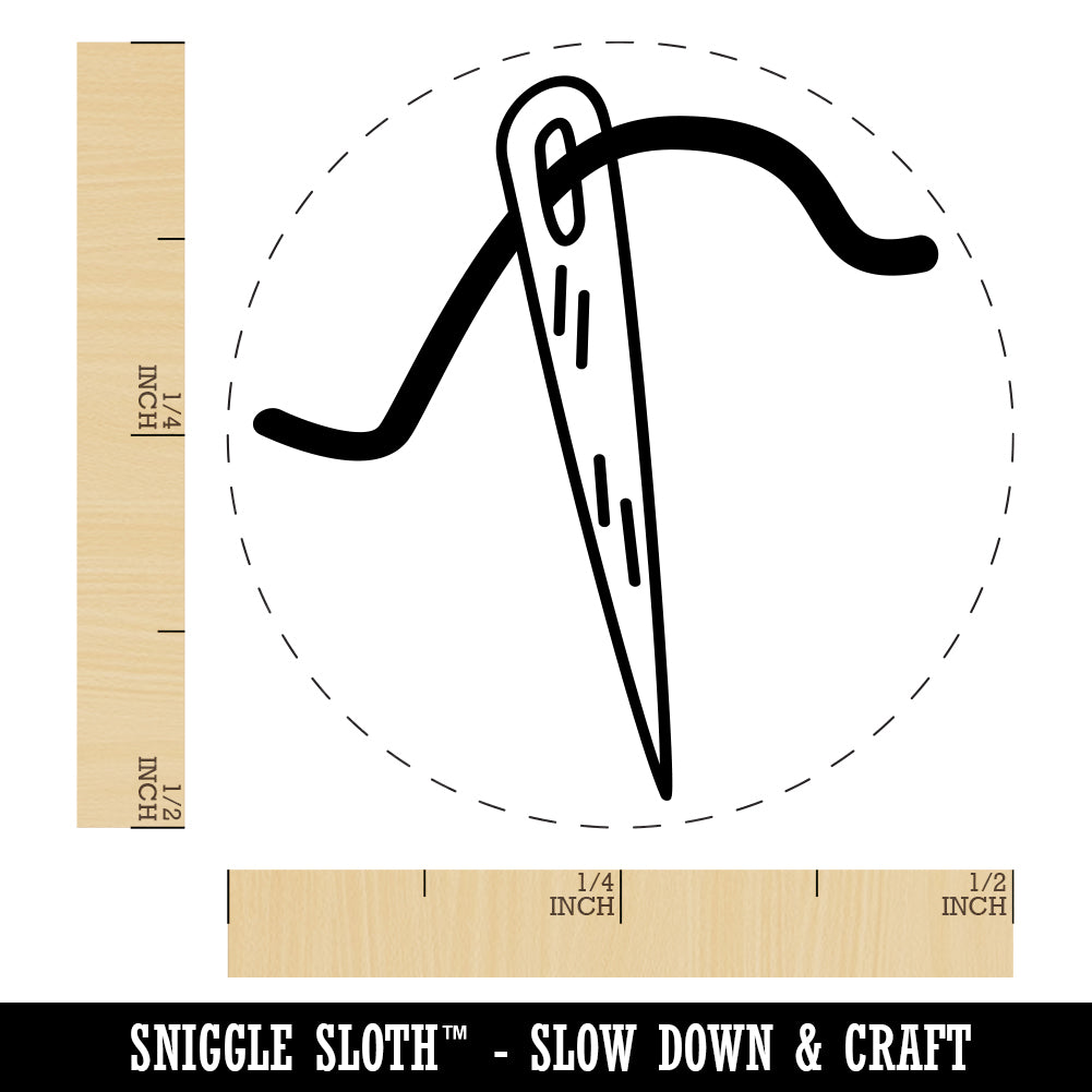 Sewing Needle and Thread Rubber Stamp for Stamping Crafting Planners ...