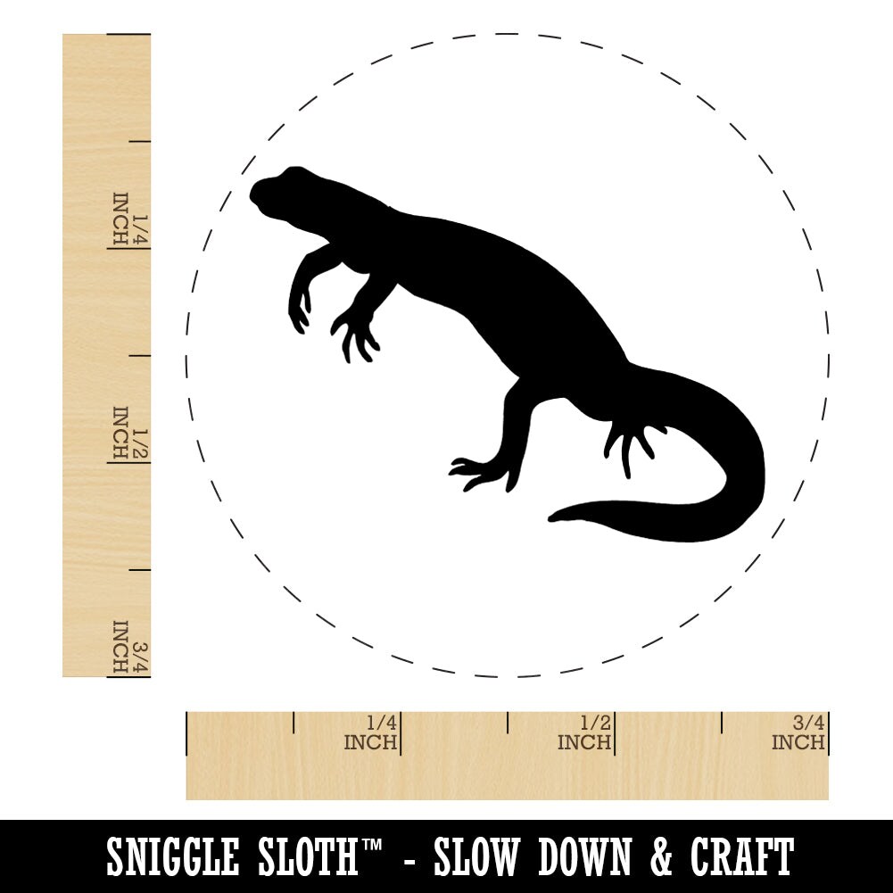 Newt Lizard Salamander Solid Rubber Stamp for Stamping Crafting ...