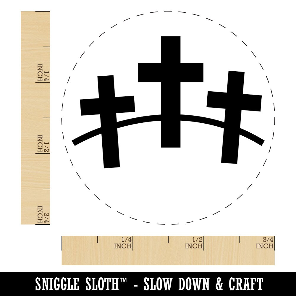 Three Crosses Rubber Stamp for Stamping Crafting Planners | Michaels