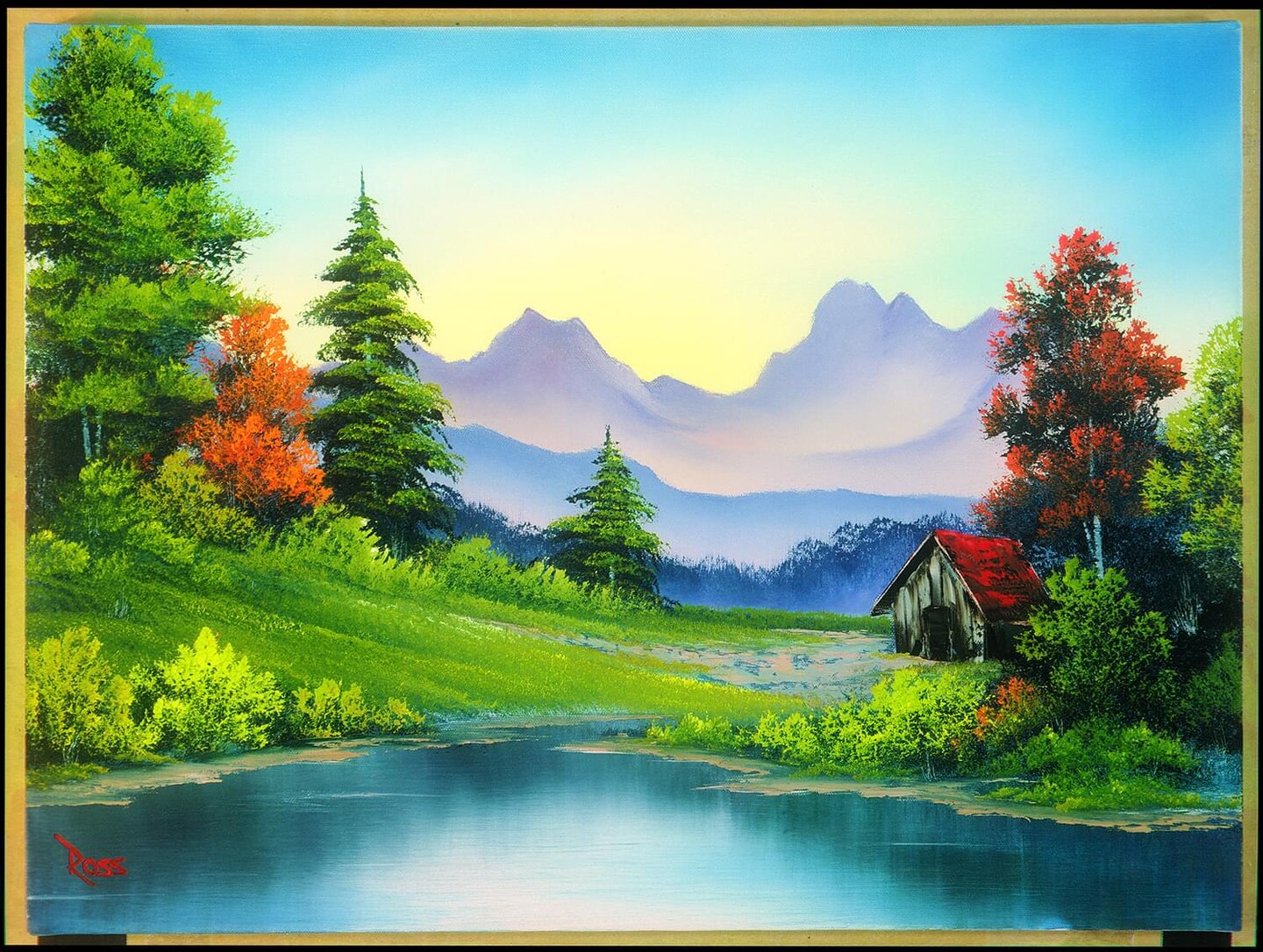 Bob Ross Trapper's Cabin Nature Puzzle | 1000 Piece Jigsaw Puzzle ...