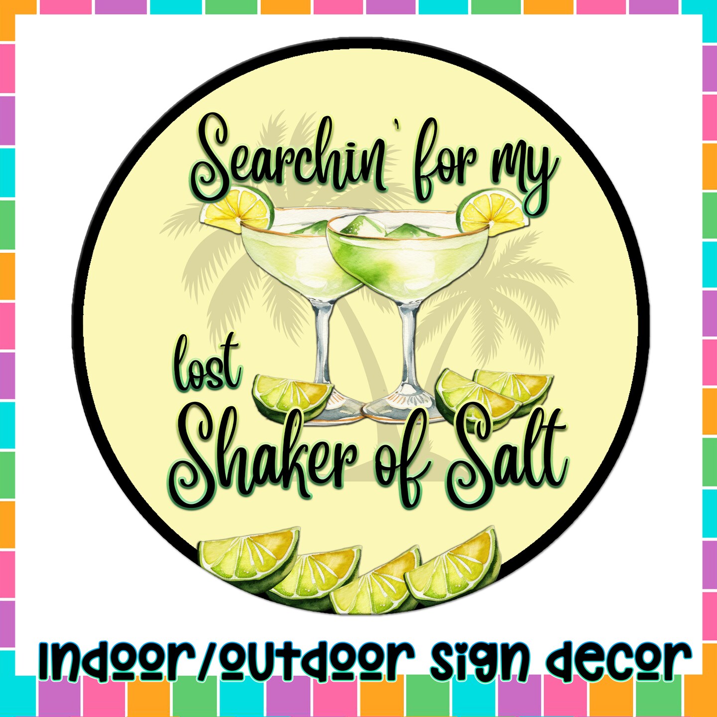 Lost Shaker of Salt Sign Margarita Bar Sign Pool Bar Sign Decor for ...