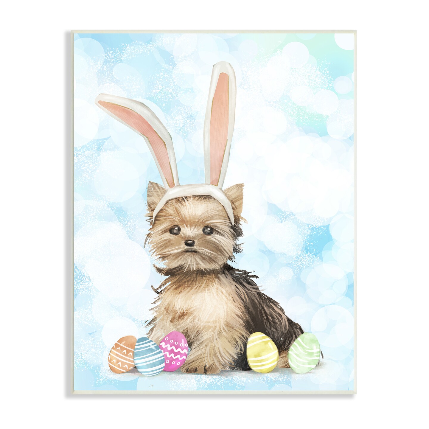 Stupell Industries Easter Yorkie with Bunny Ears Wall Plaque Art | Michaels