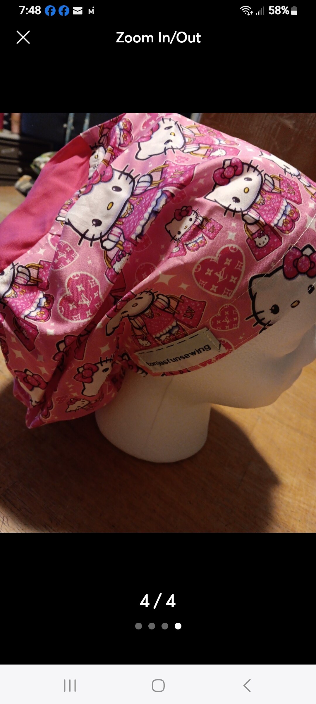 Hello kitty euro style Scrub cap | MakerPlace by Michaels