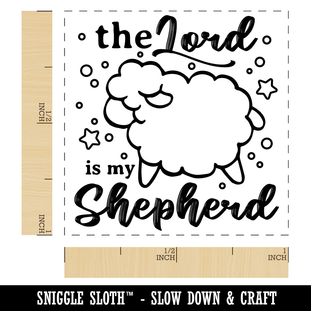 Sweet Nursery Sheep The Lord is My Shepherd Bible Psalm 23 Self-Inking ...