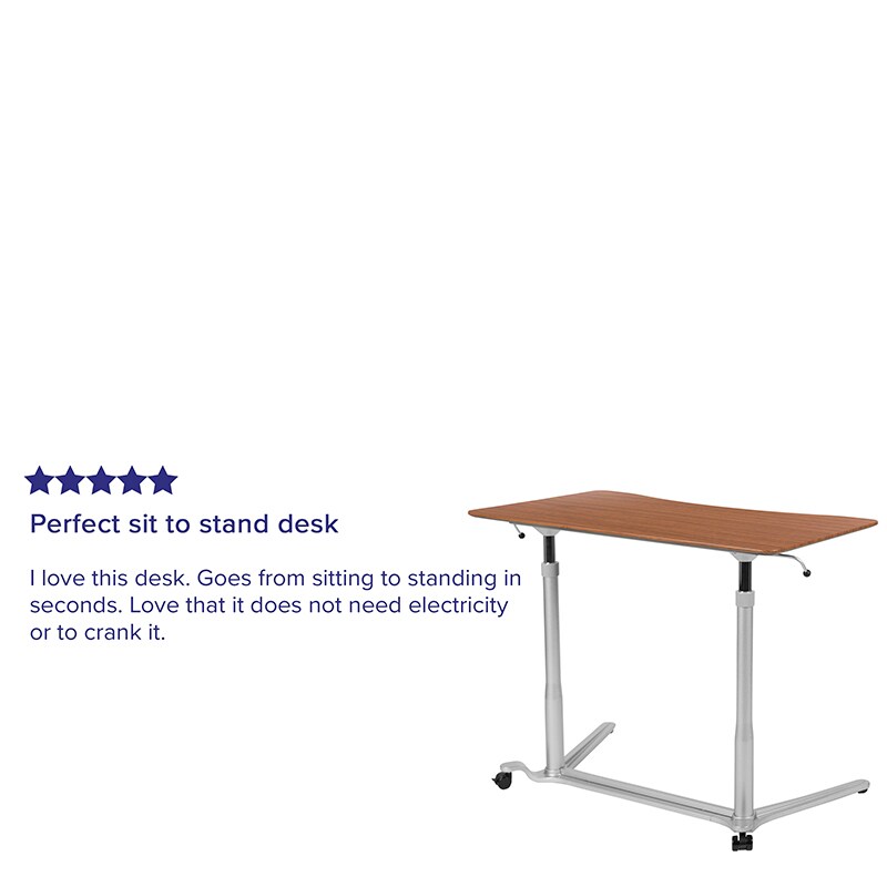Flash Furniture Cherry Sit-Stand Computer Desk | Michaels