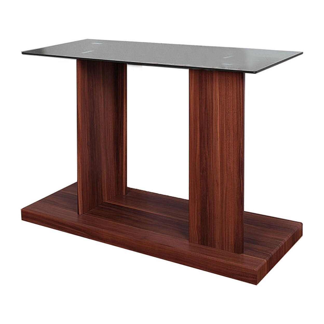 Saltoro Sherpi Liam 47 Inch Sofa Console Table, Brown Wood, Pedestal ...