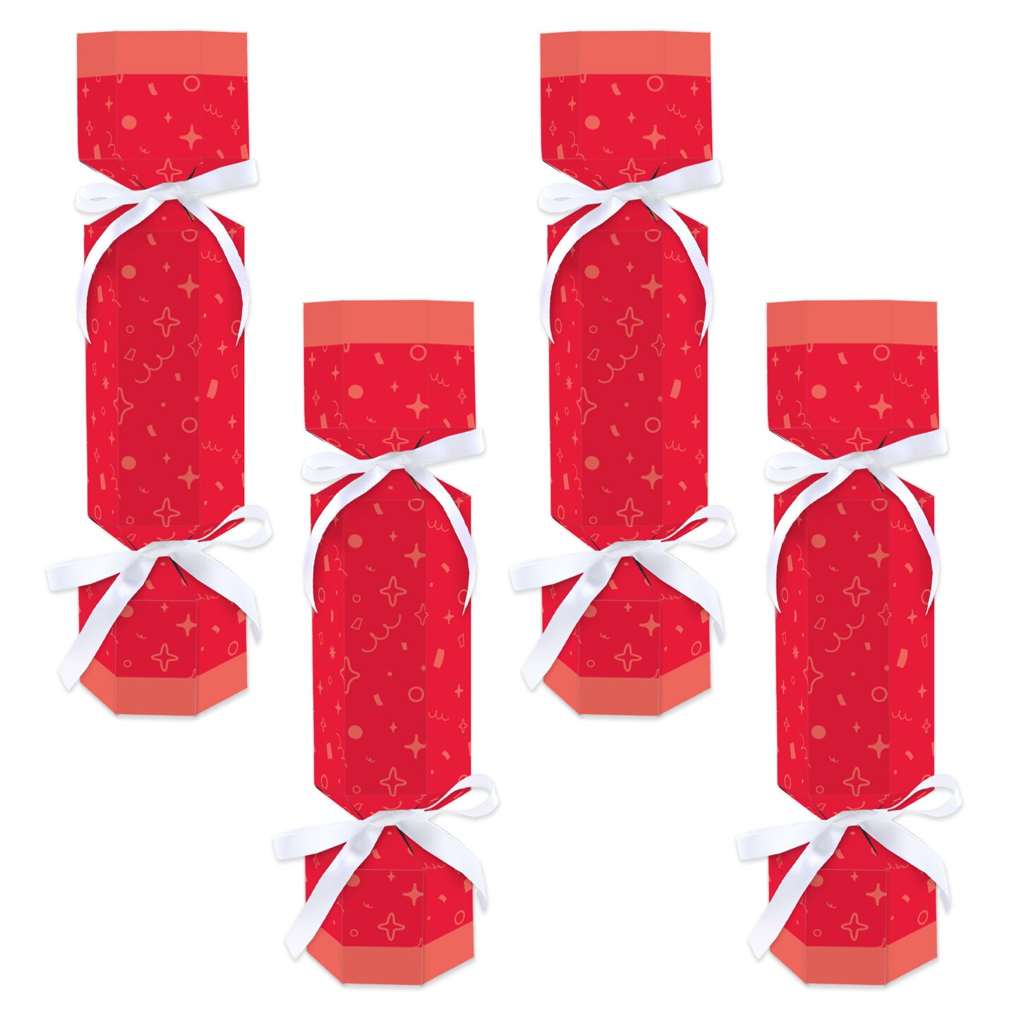 Big Dot of Happiness Red Confetti Stars - No Snap Simple Party Table ...
