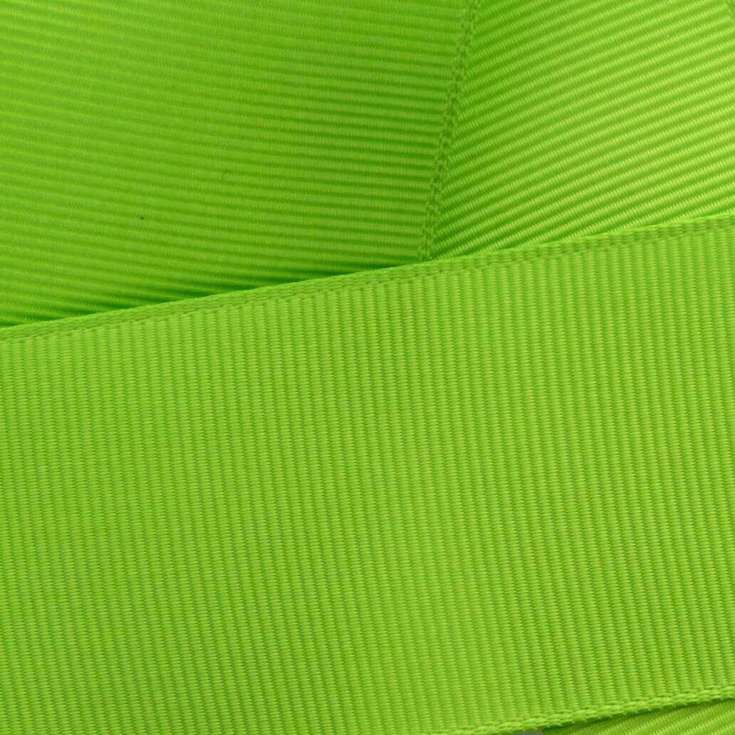 3" Grosgrain Ribbon Solid 550 Apple Green 25yd | Michaels