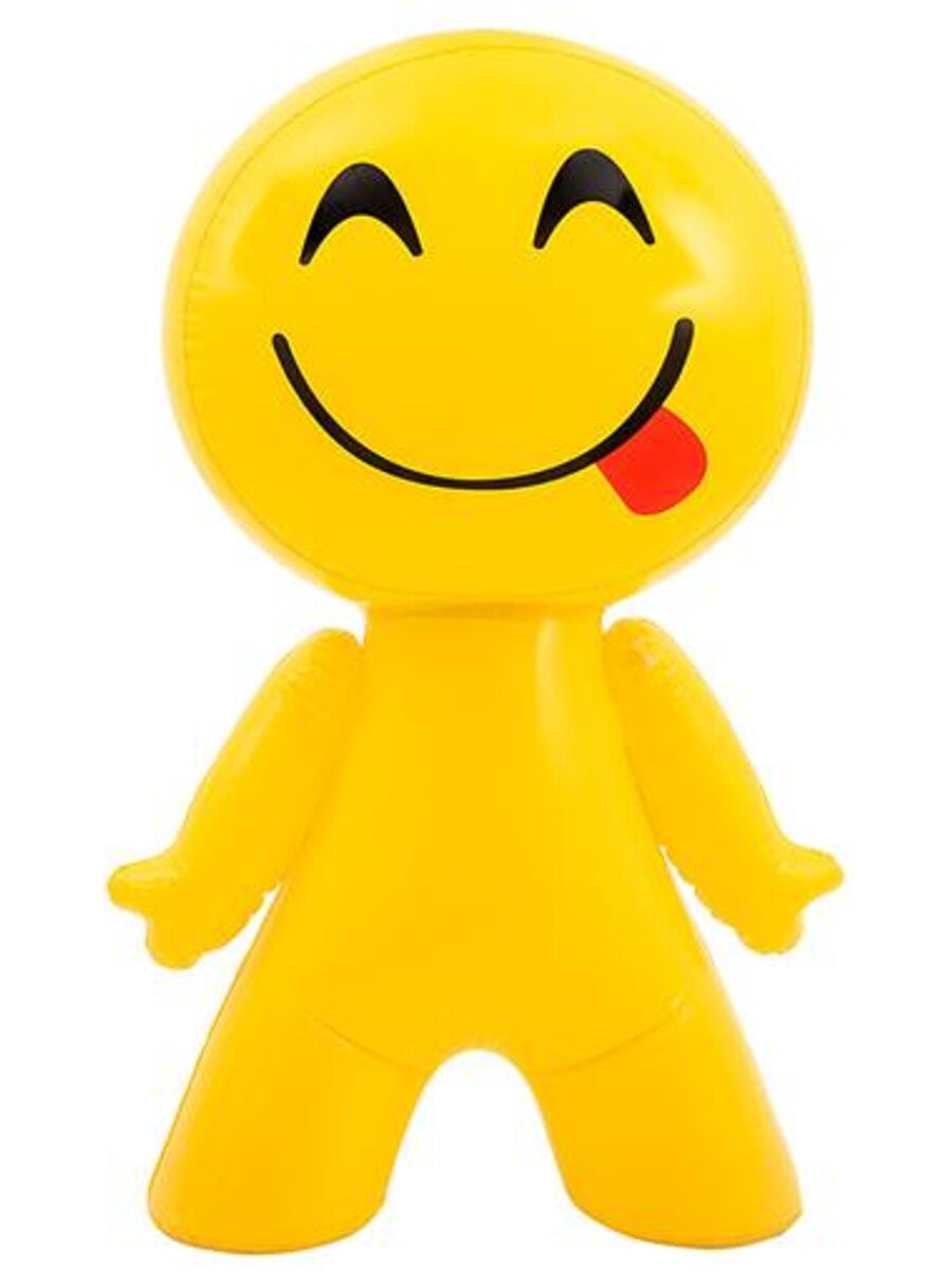 27" Inflatable Stick Out Toungue Emoji Emote Face Man Decoration | Michaels