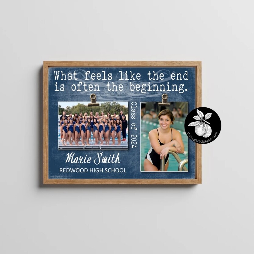 Personalized Senior Night SWIM TEAM Picture Frame, Sports Team Gift ...