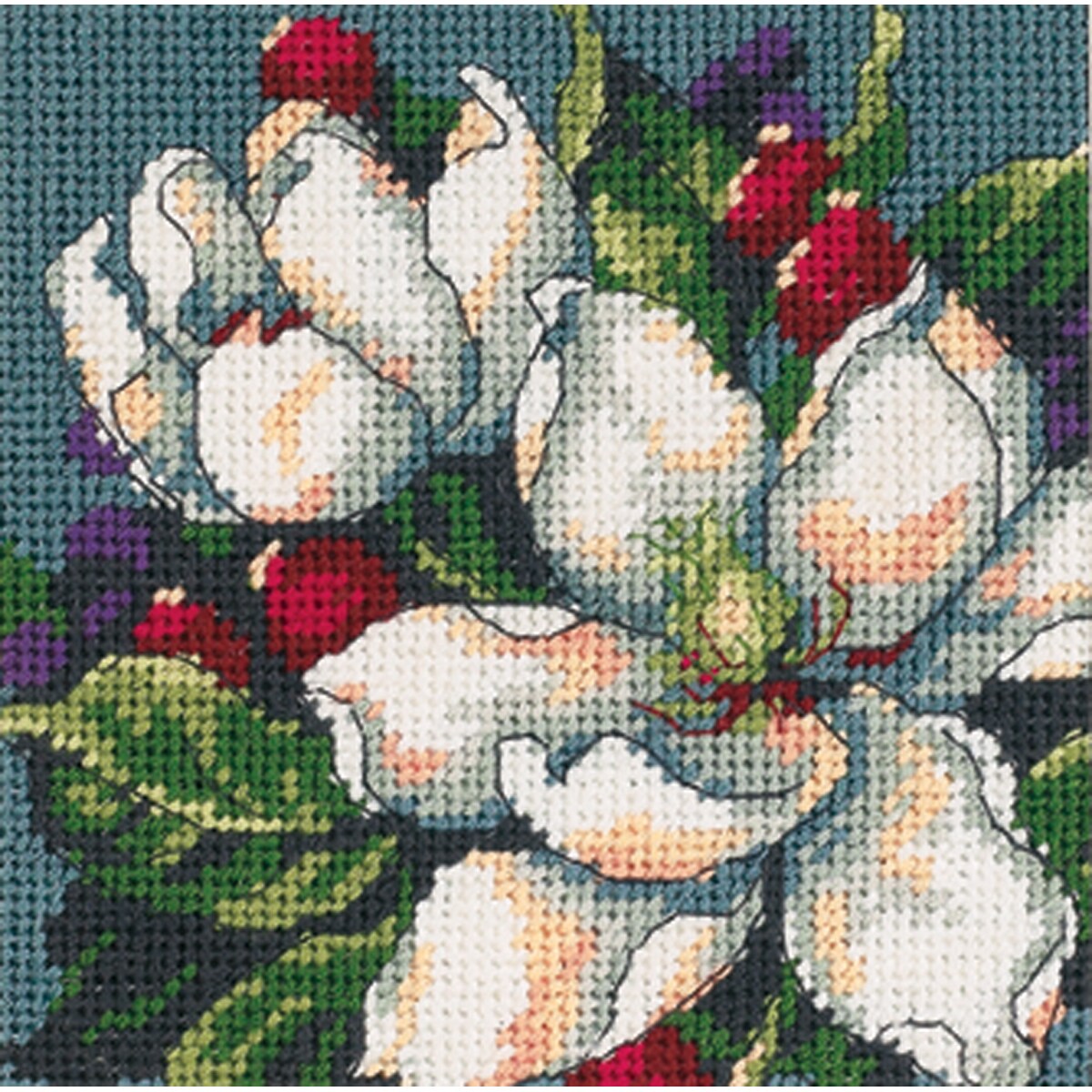 Dimensions Mini Needlepoint Kit 5"X5"-Magnolia Stitched In Floss | Michaels