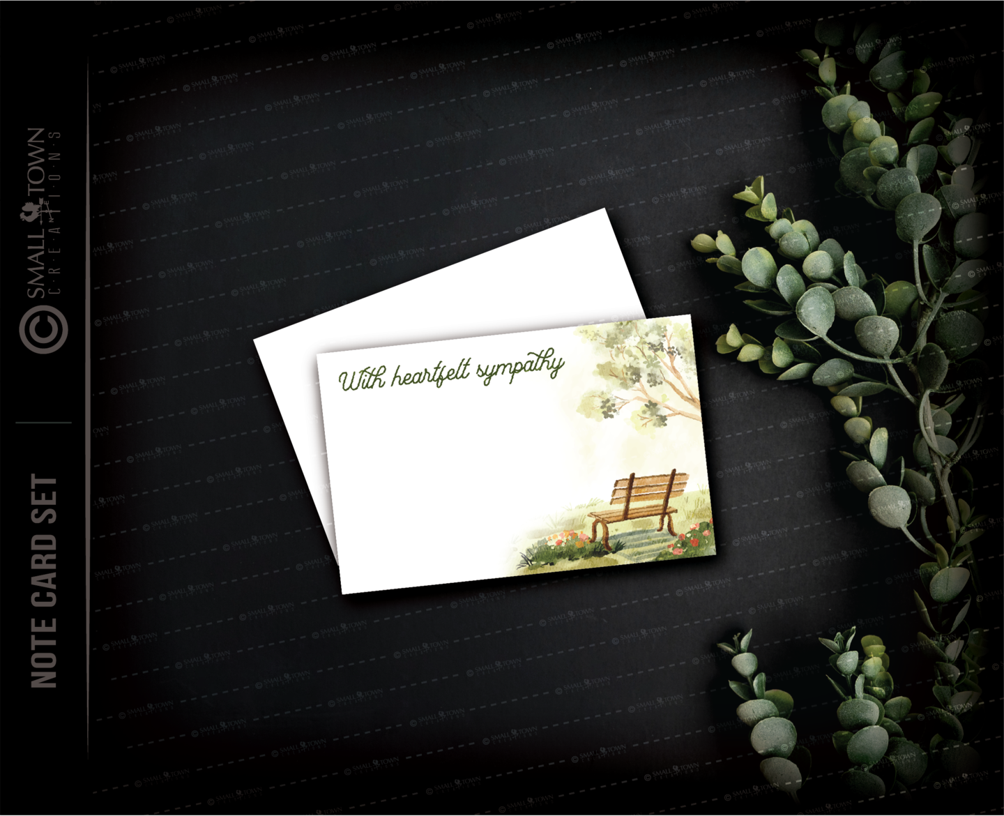 Florist Sympathy Card, With Heartfelt Sympathy Florist Note Card ...