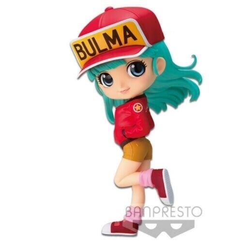Dragon Ball Q Posket Bulma Figure Red Yellow 5.5 Inches Banpresto ...