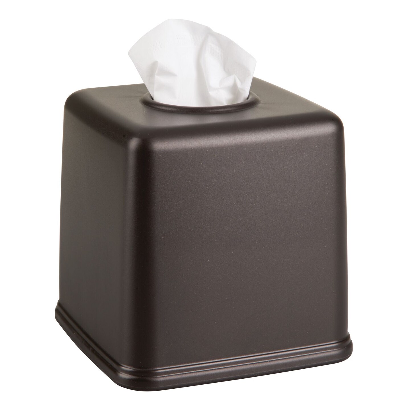 mDesign Plastic Square Facial Tissue Box Cover Holder for Bathroom ...