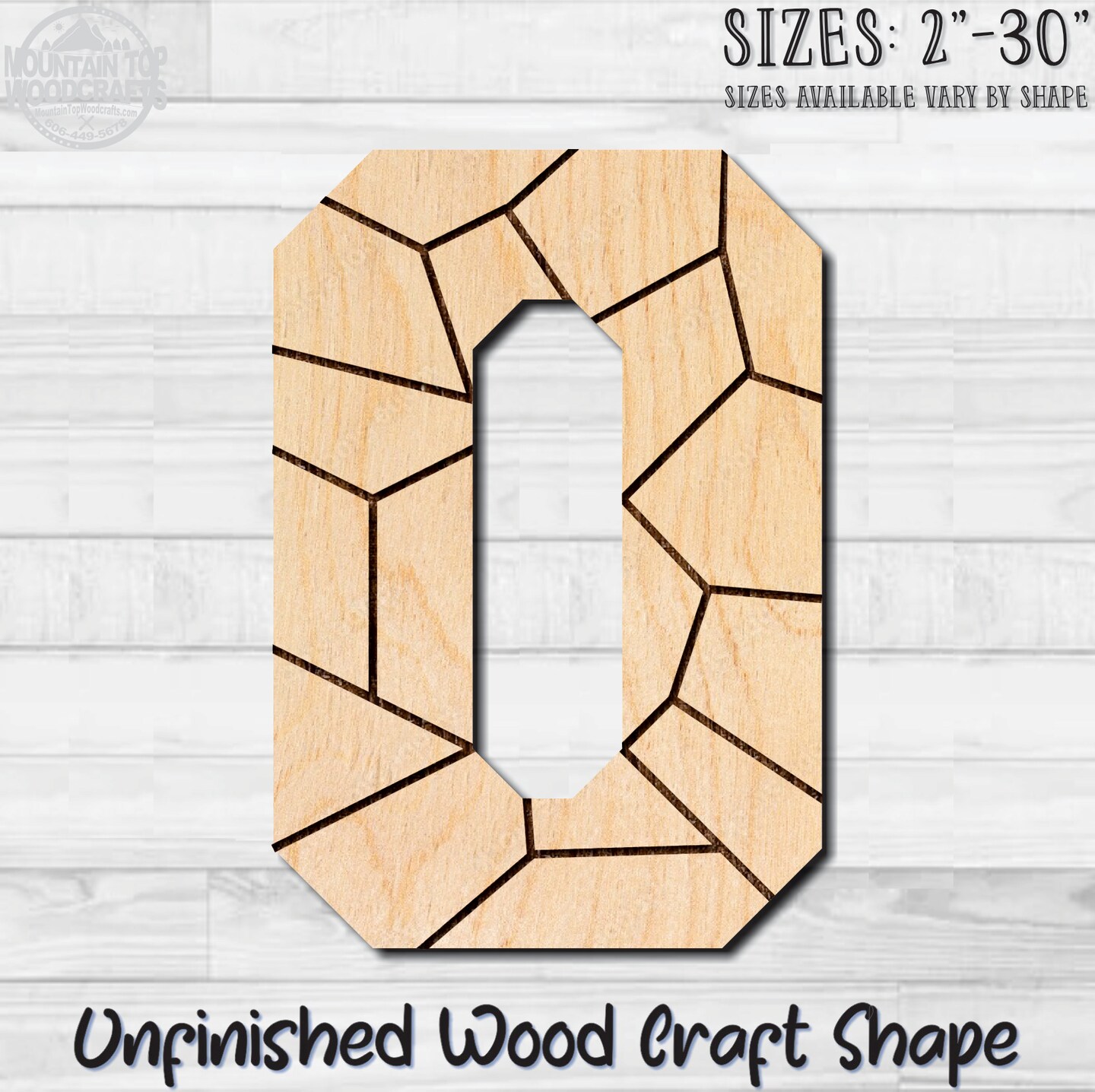 Coloring Letter O Unfinished Wood Shape Blank Laser Engraved Cutout ...