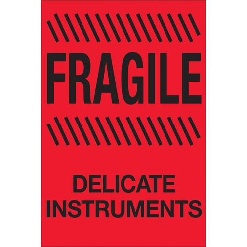 Tape Logic Labels, "Fragile - Delicate Instruments", 4" x 6 ...