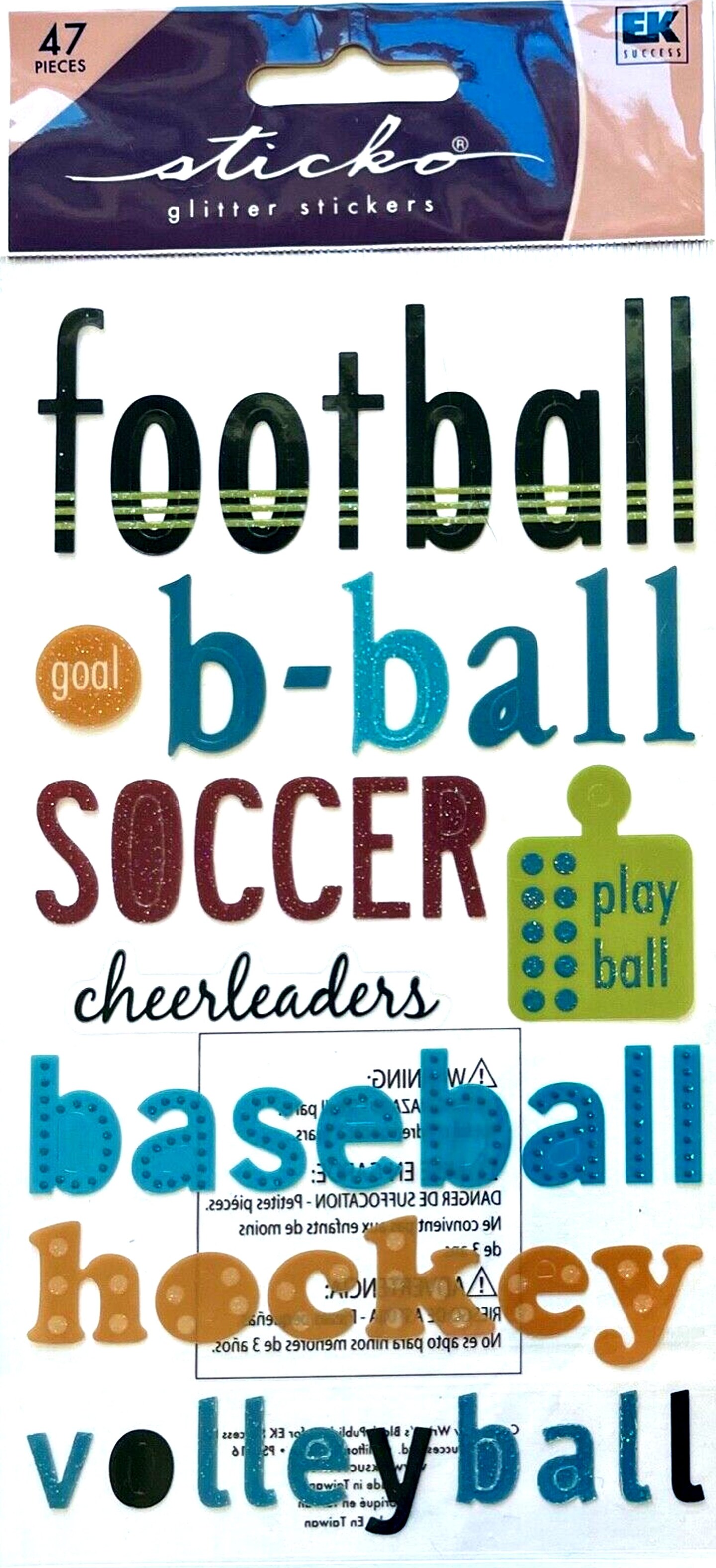 Sticko Sports Words Vellum Stickers | Michaels