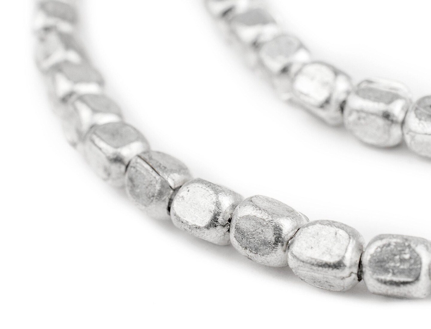 TheBeadChest Silver Rounded Rectangle Beads (6x5mm) | Michaels