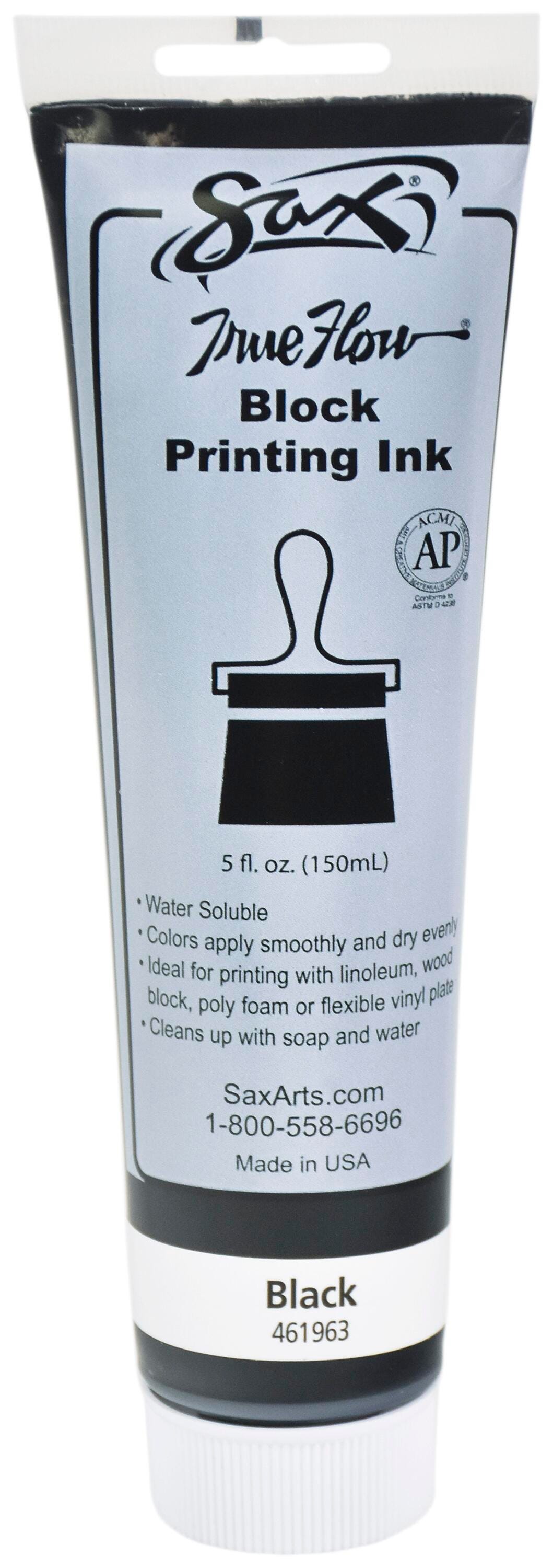 Sax Water Soluble Block Printing Ink, 5 Ounce Tube, Black | Michaels