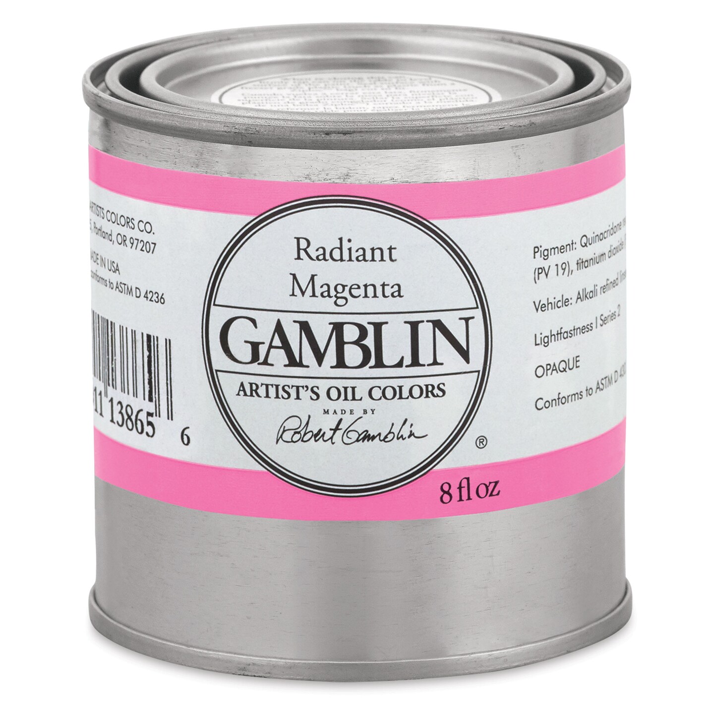 Gamblin Artist's Oil Color - Radiant Magenta, 8 oz Can | Michaels