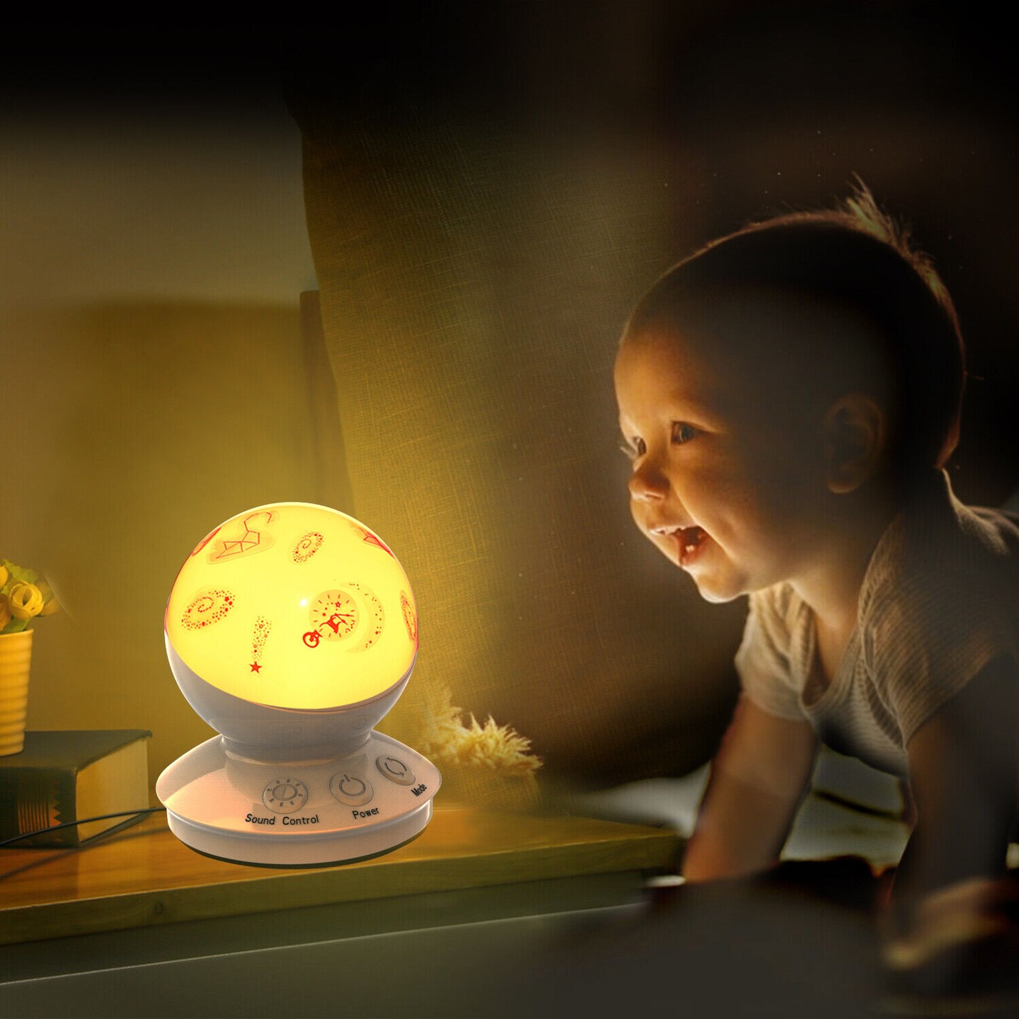 Kitcheniva 5W LED Color-Change Rechargeable Voice-activated Desk Lamp ...