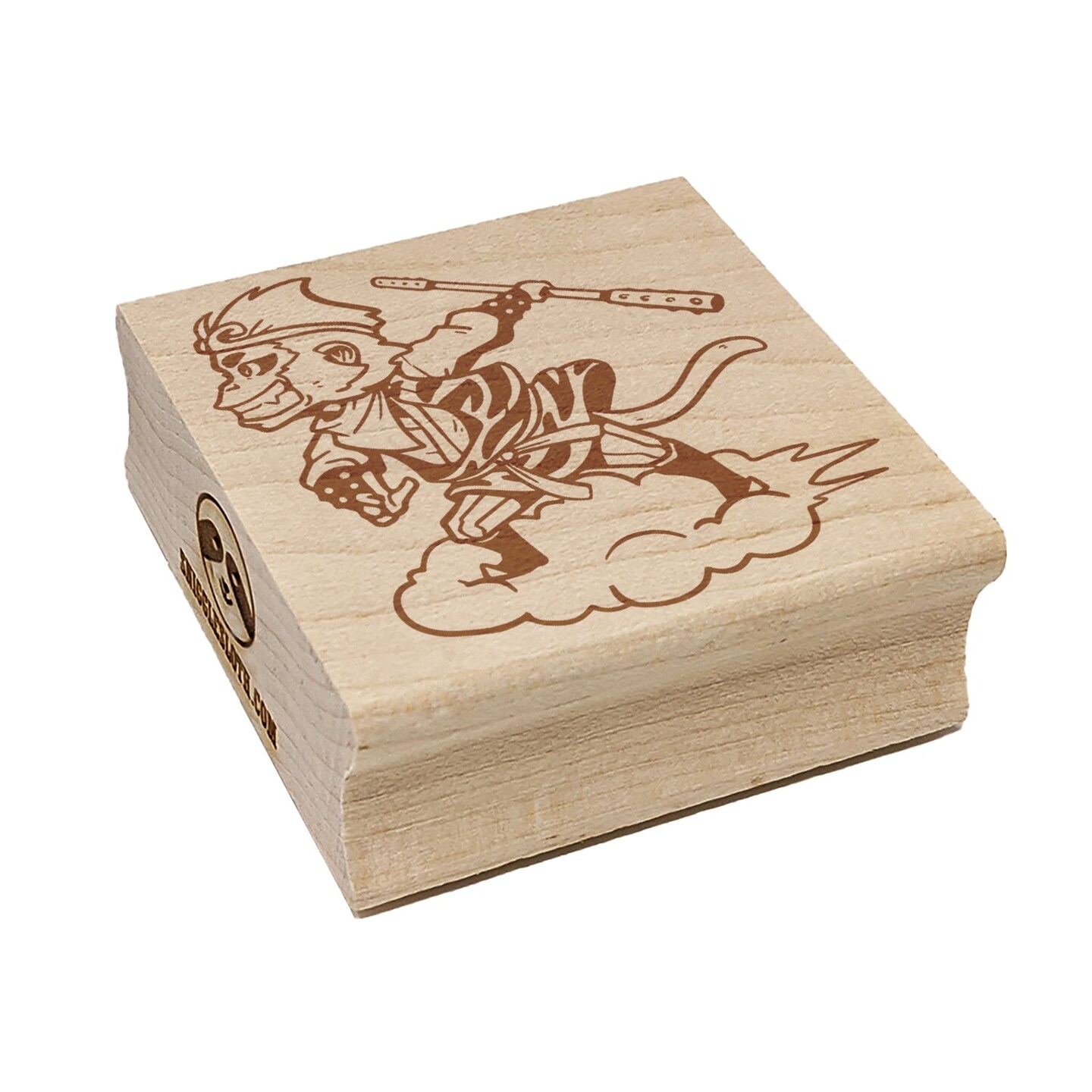Monkey King Son Goku Nimbus Cloud Square Rubber Stamp for Stamping ...