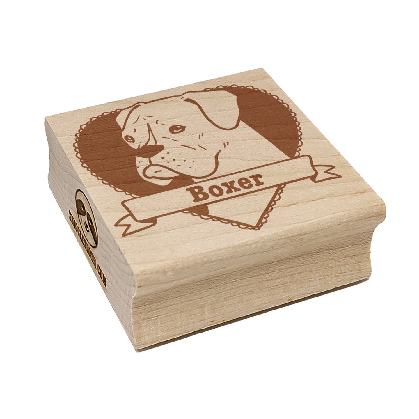 Boxer Dog Heart Square Rubber Stamp for Stamping Crafting | Michaels