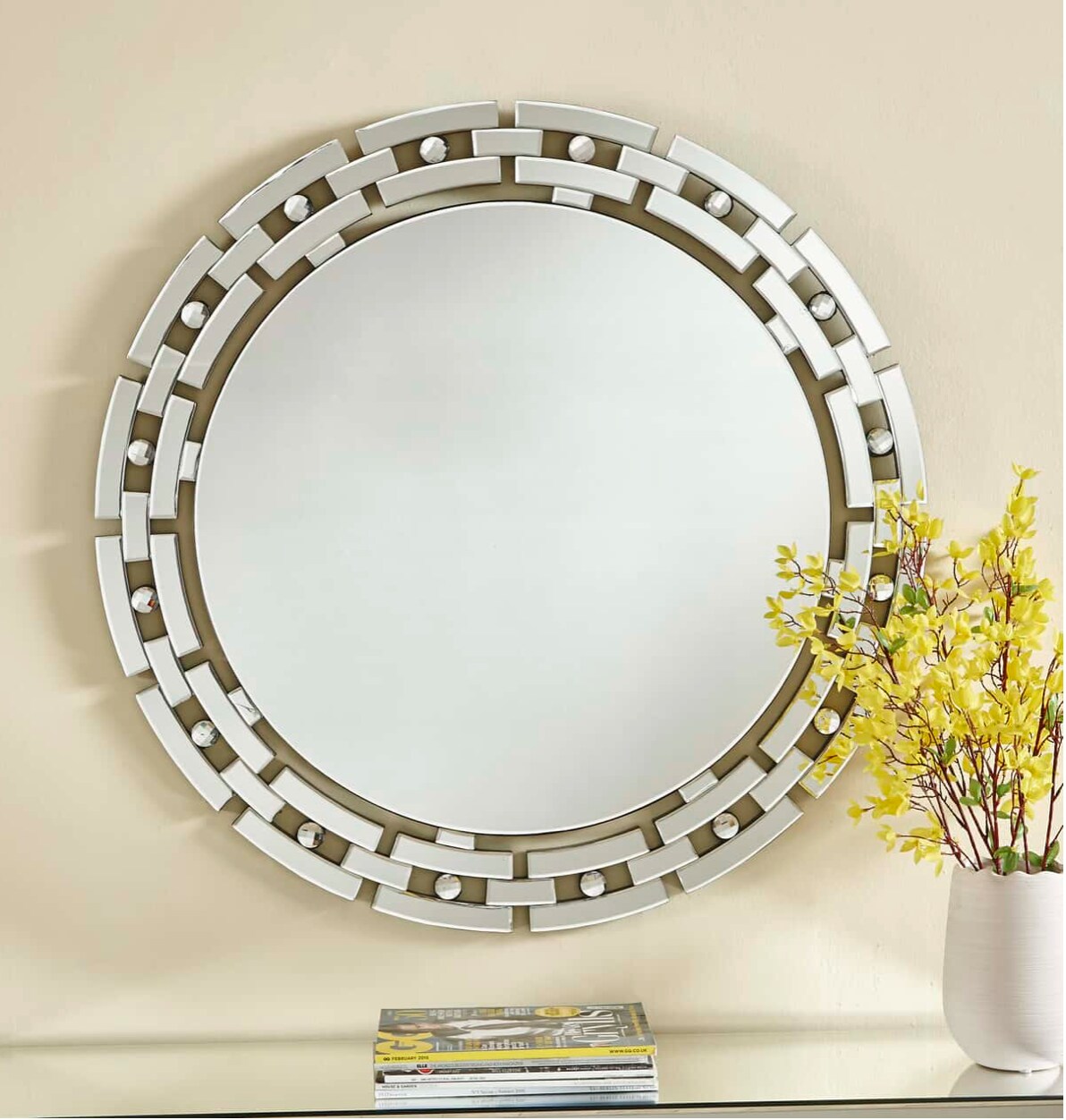 Maelys Modern Contemporary Mirror in Clear | Michaels