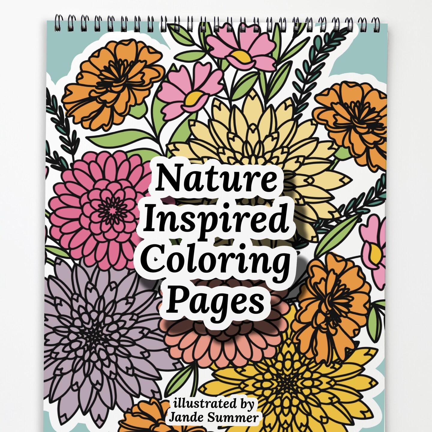 Nature Inspired Coloring Pages | 30 Printed Floral Mushroom Plants ...