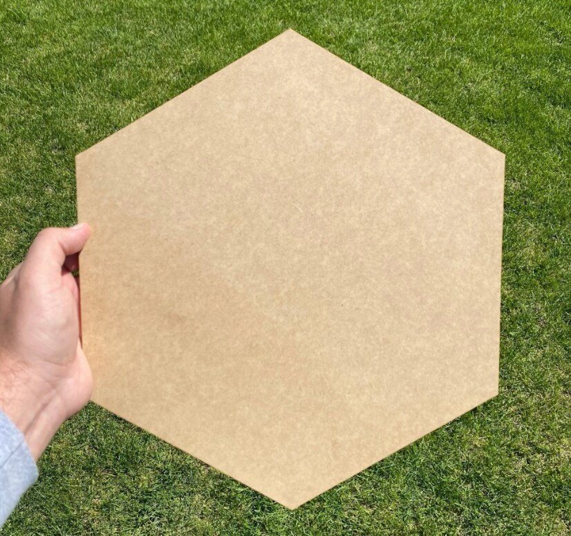 Blank Hexagon | Wood Hexagon | MDF Craft Hexagon | Blank Wood Hexagon | Wood Blanks | Wood Disc ...