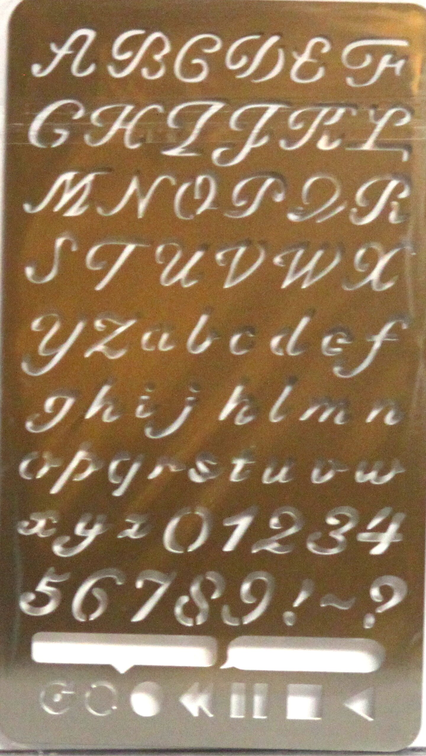 Designer Alphabet & Numbers Heavy Metal Stencil | Michaels