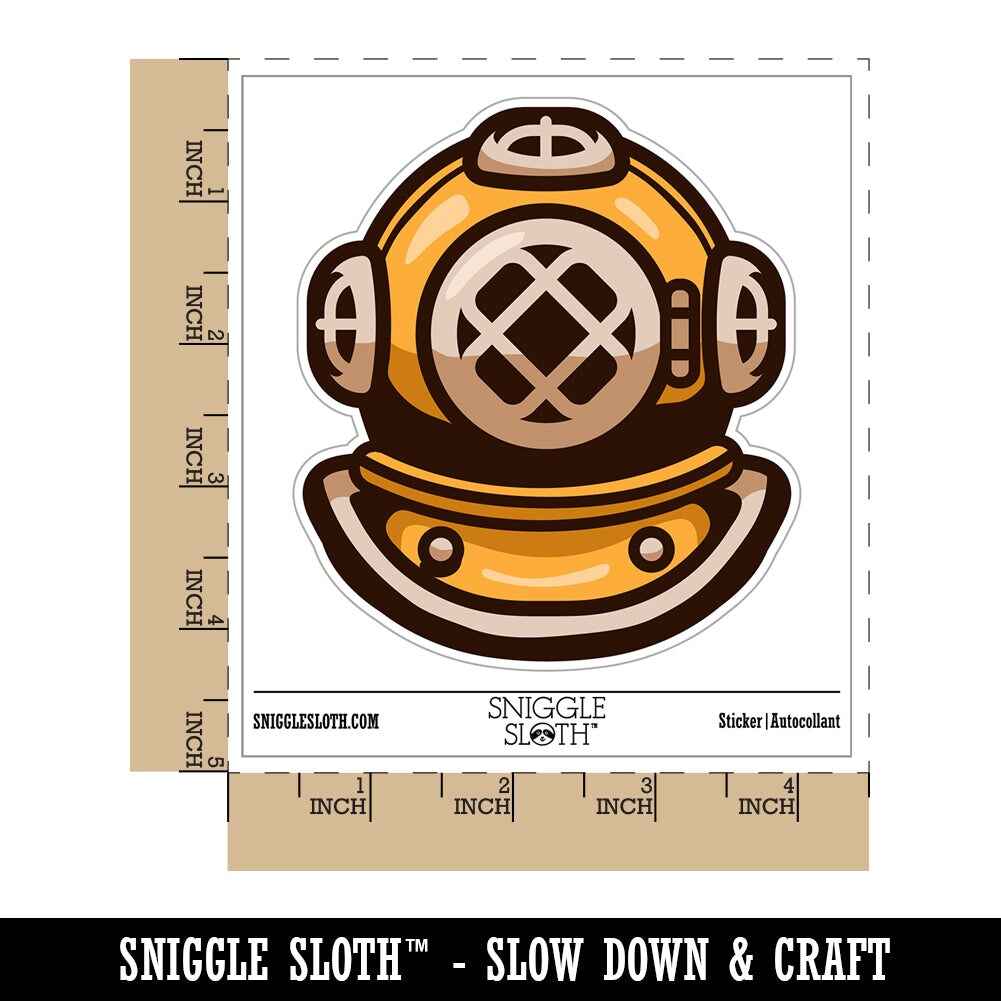 Antique Vintage Deep Sea Diving Helmet Waterproof Vinyl Phone Tablet ...