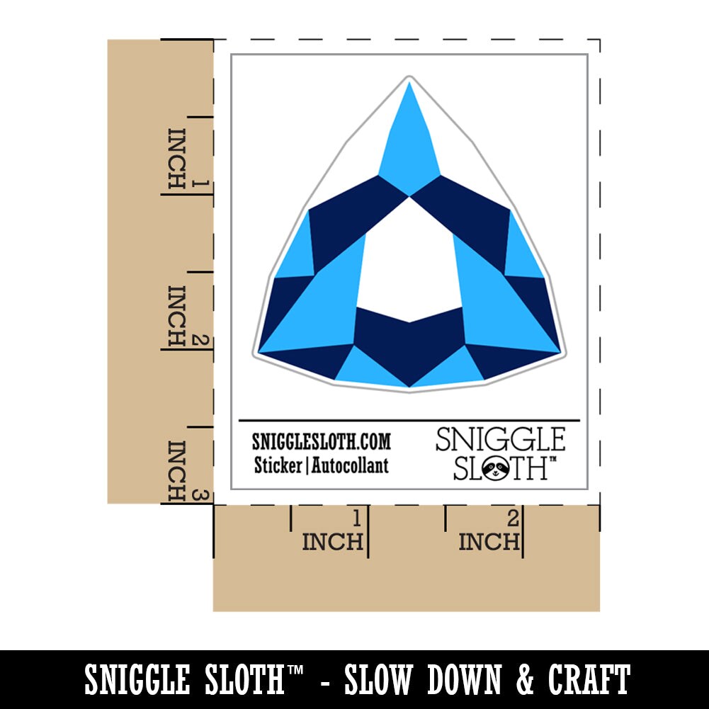 Trilliant Triangle Gem Diamond Cut Jewelry Waterproof Vinyl Phone ...