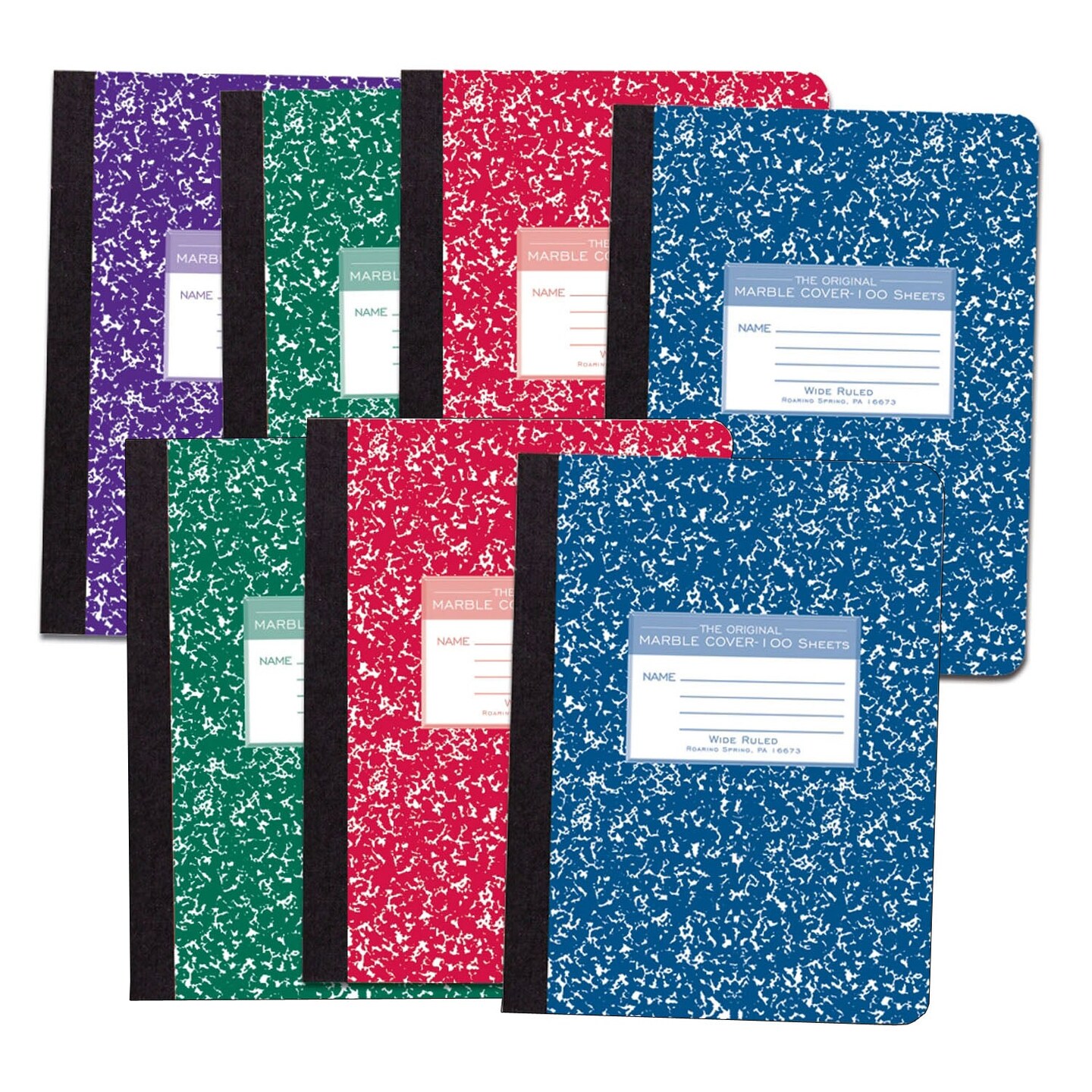 Marble Composition Book, Assorted Colors, Pack of 6 | Michaels