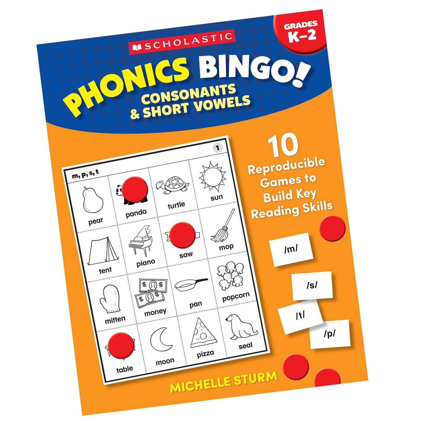 Phonics Bingo: Consonants & Short Vowels Activity Book | Michaels