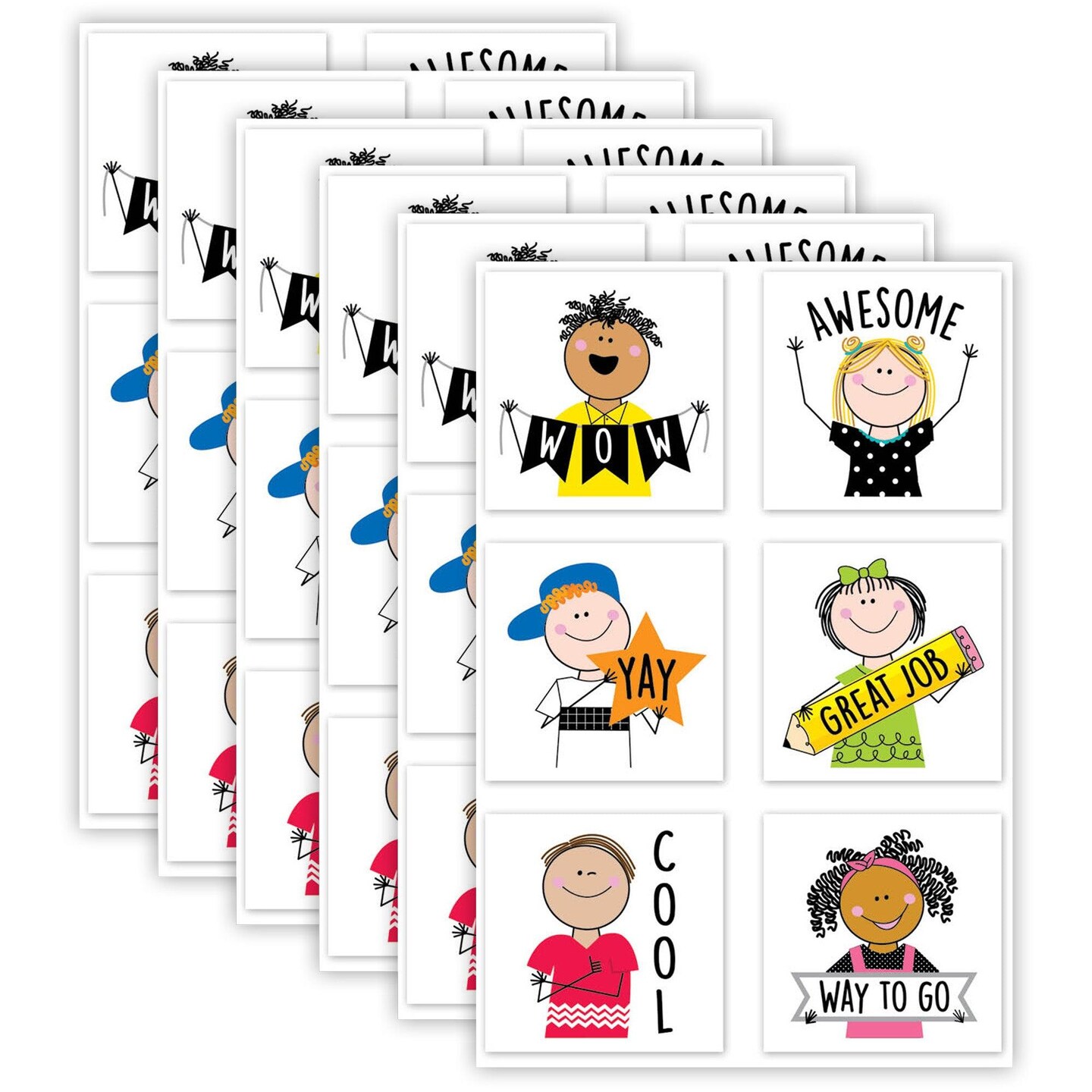 Stick Kids Rewards Stickers, 1-1/2", 60 Per Pack, 6 Packs | Michaels