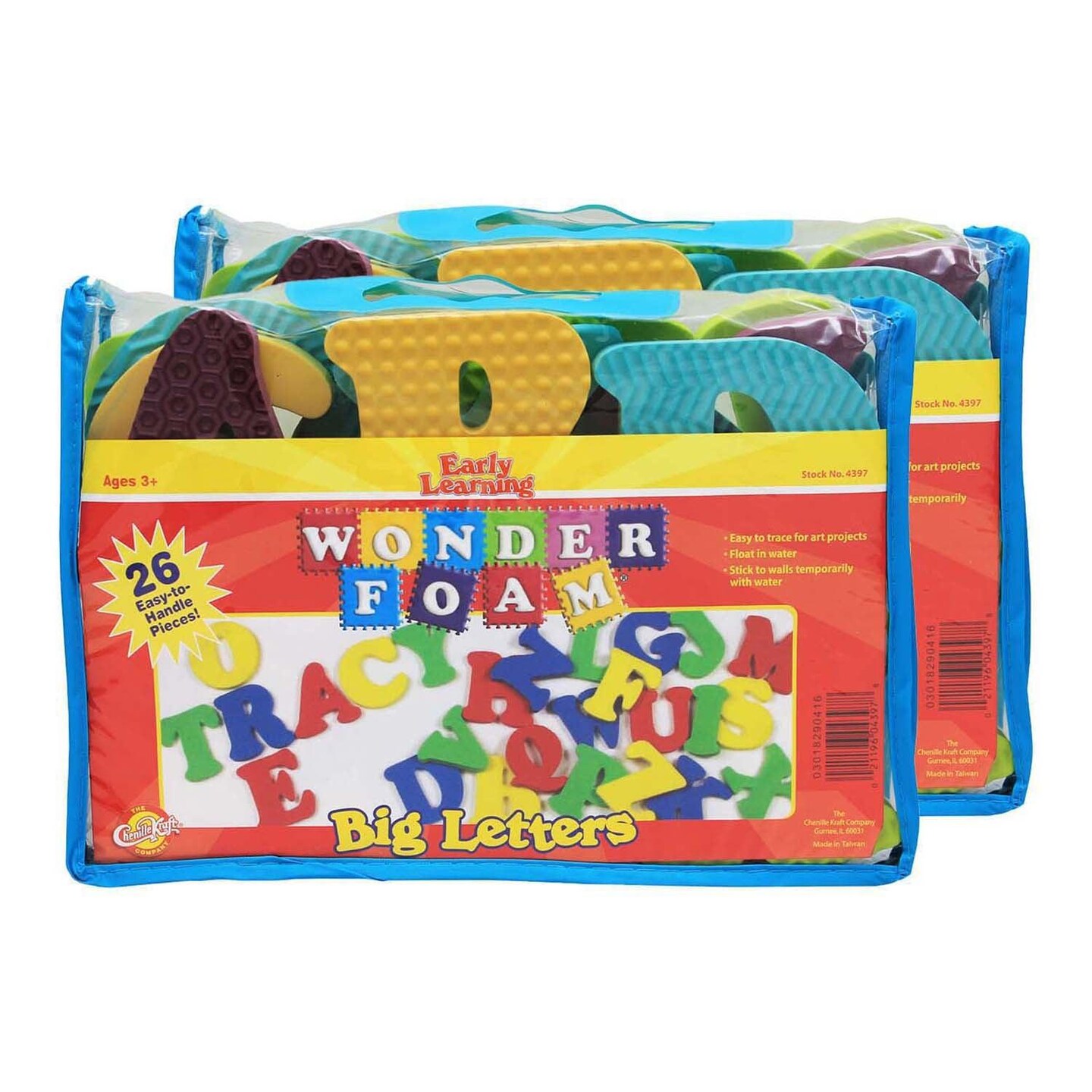 Big Letters, Assorted Colors, Assorted Sizes, 26 Per Pack, 2 Packs ...