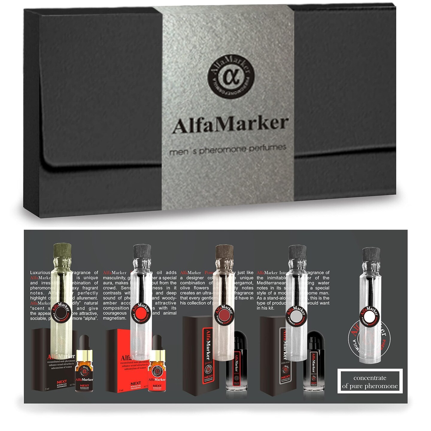 Pheromone Cologne for Men 5 Male Pheromone Perfumes x 2ml Pheromone ...
