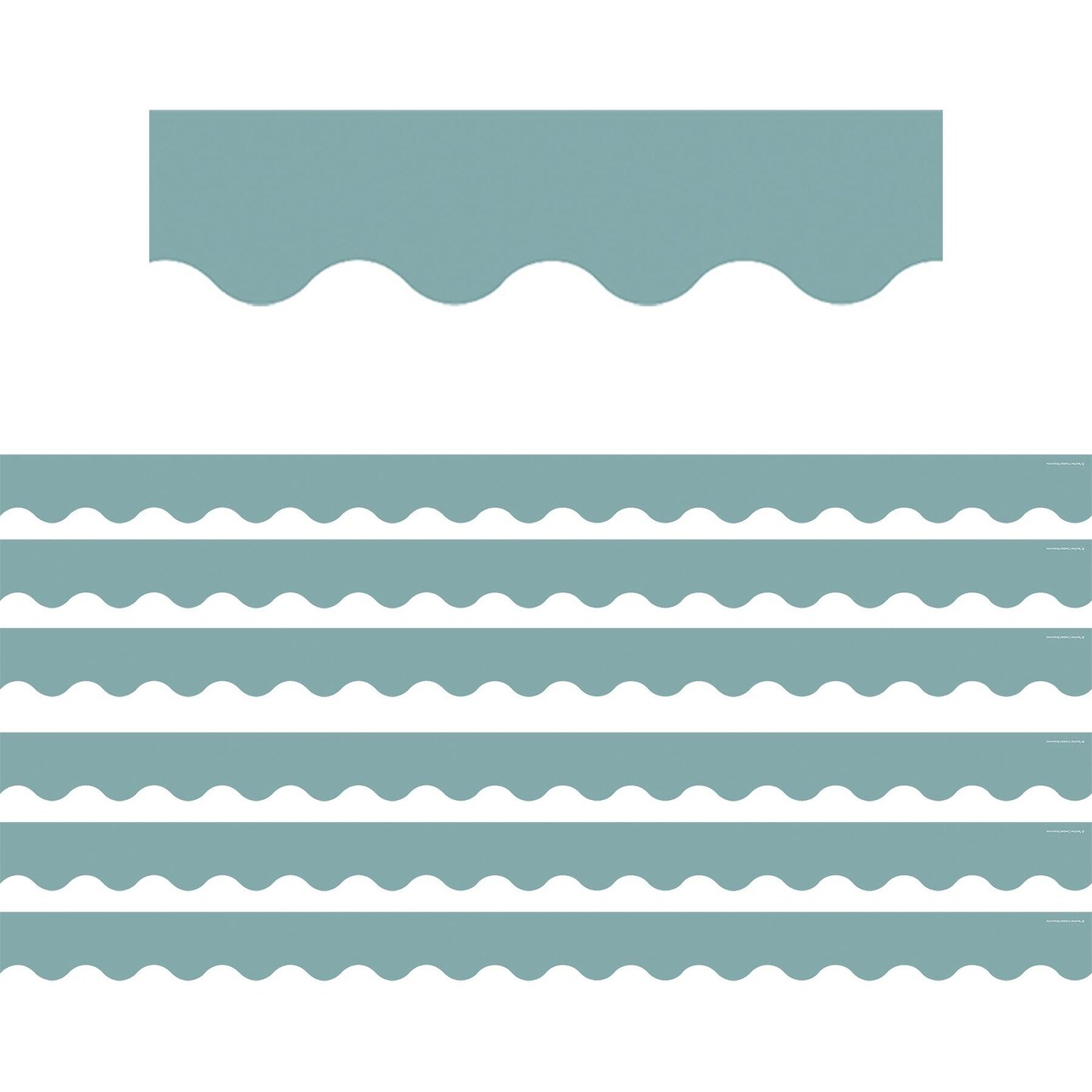 Calming Blue Scalloped Border Trim, 35 Feet Per Pack, 6 Packs | Michaels