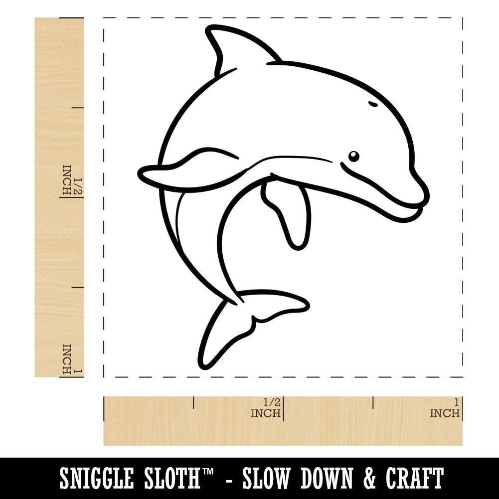 Friendly Bottlenose Dolphin Self-Inking Rubber Stamp Ink Stamper | Michaels