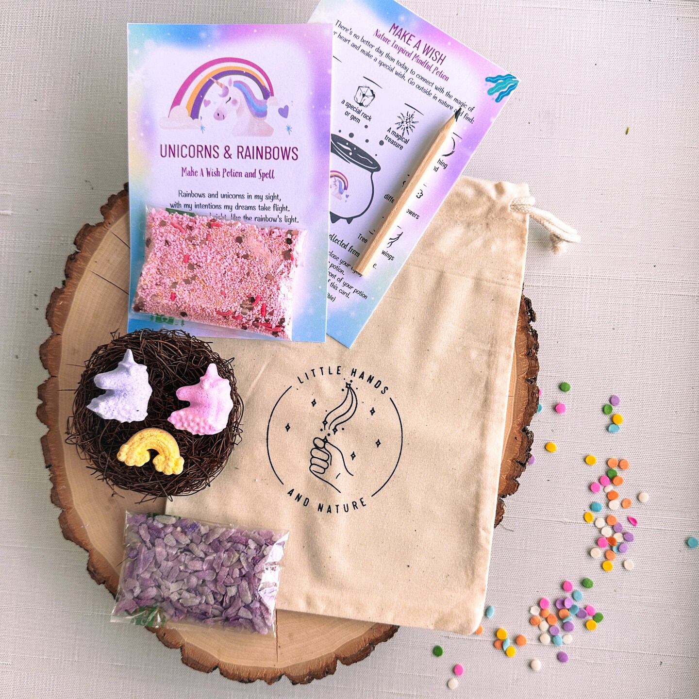 Unicorn and Rainbows Potion Kit Party Favor | Make A Wish Potion Party ...
