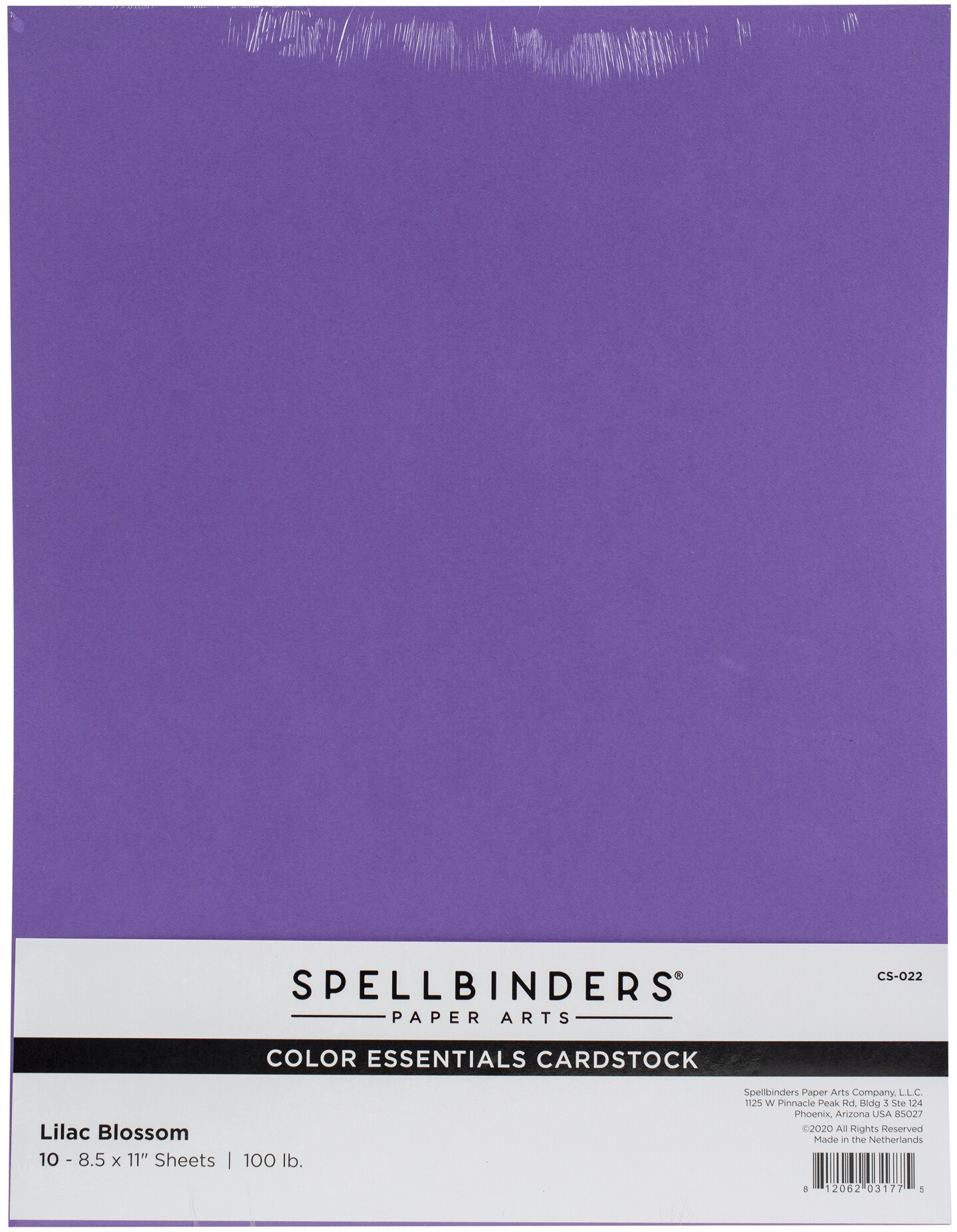 Spellbinders Color Essentials Cardstock 8.5"X11" 10/Pkg-Lilac Blossom ...
