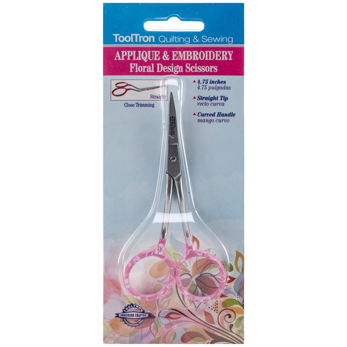 Tool Tron Applique & Embroidery Scissors 4.75"-Floral, Count: 1 | Michaels