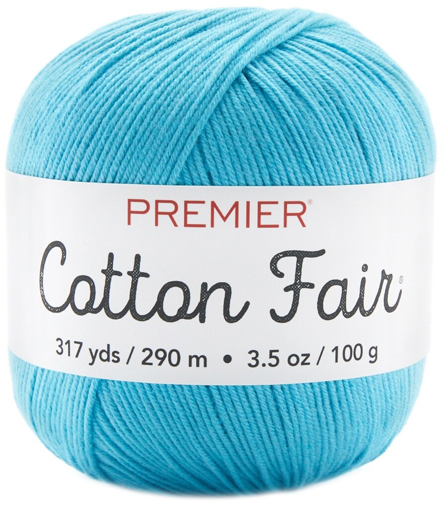 Premier Cotton Fair Yarn-Turquoise | Michaels