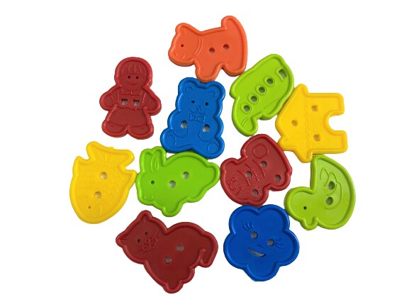 Colorful Shaped Buttons for Kids (10pcs) | Michaels