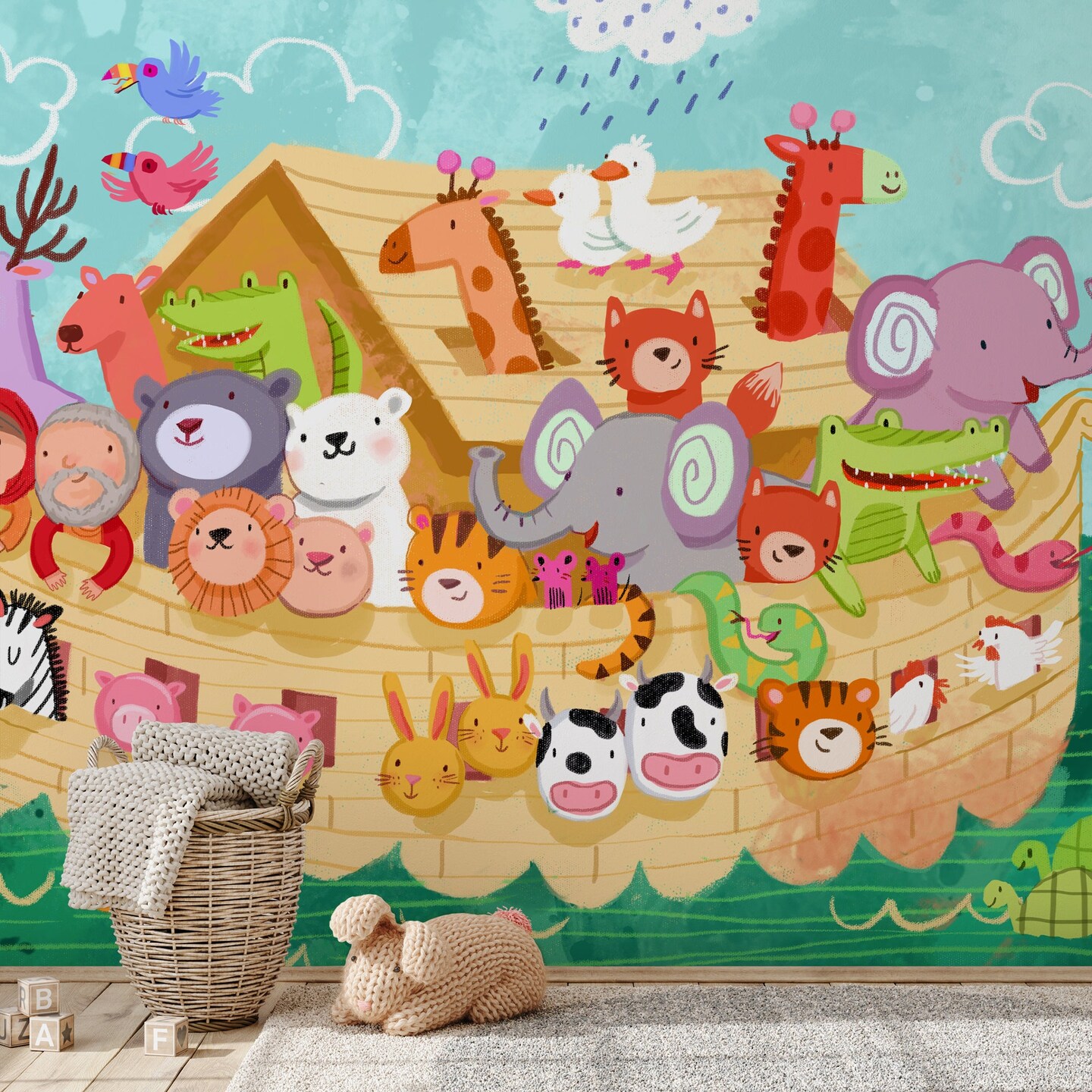 Noahs Ark by Kathryn Selbert - Peel & Stick Wall Mural | Michaels