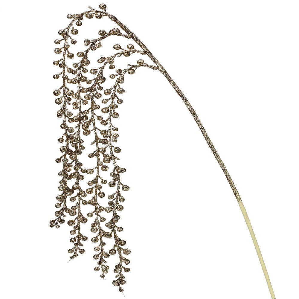 36"GLITTER DROPPING BERRY RAIN SPRAY-CHAMPAGNE | Michaels